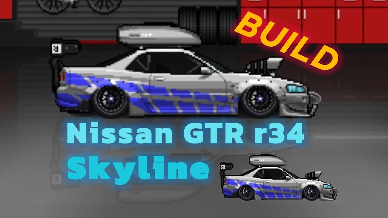 Nissan GTR r34 Skyline Build | Pixel Car Racer | THE PIXEL GAMING 2 ...