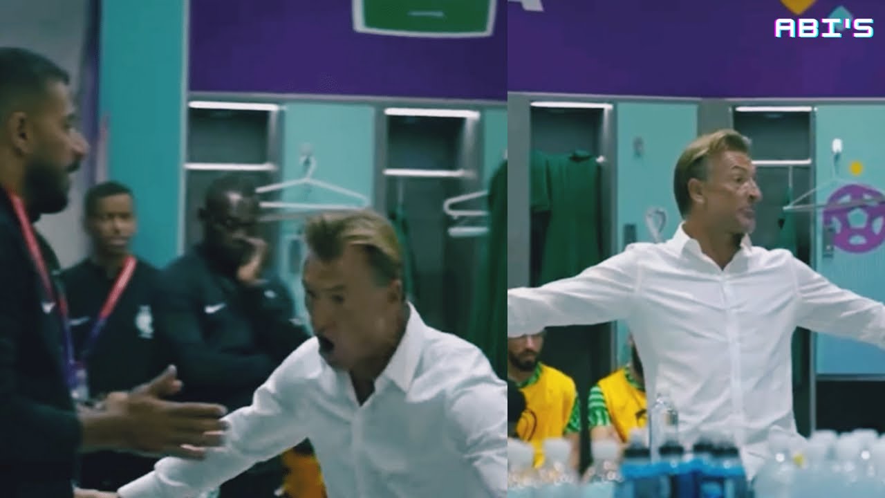 Saudi Arabia's CRAZY halftime dressing room speech vs Argentina - YouTube