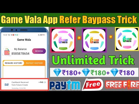 Game Vala App Unlimited Trick | Game Vala App Refer Baypass Trick ...