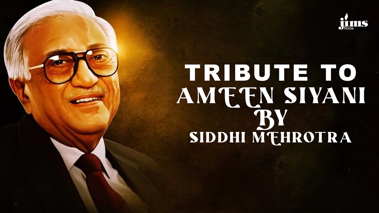 Tribute to Ameen Sayani, iconic radio host and golden voice of ...