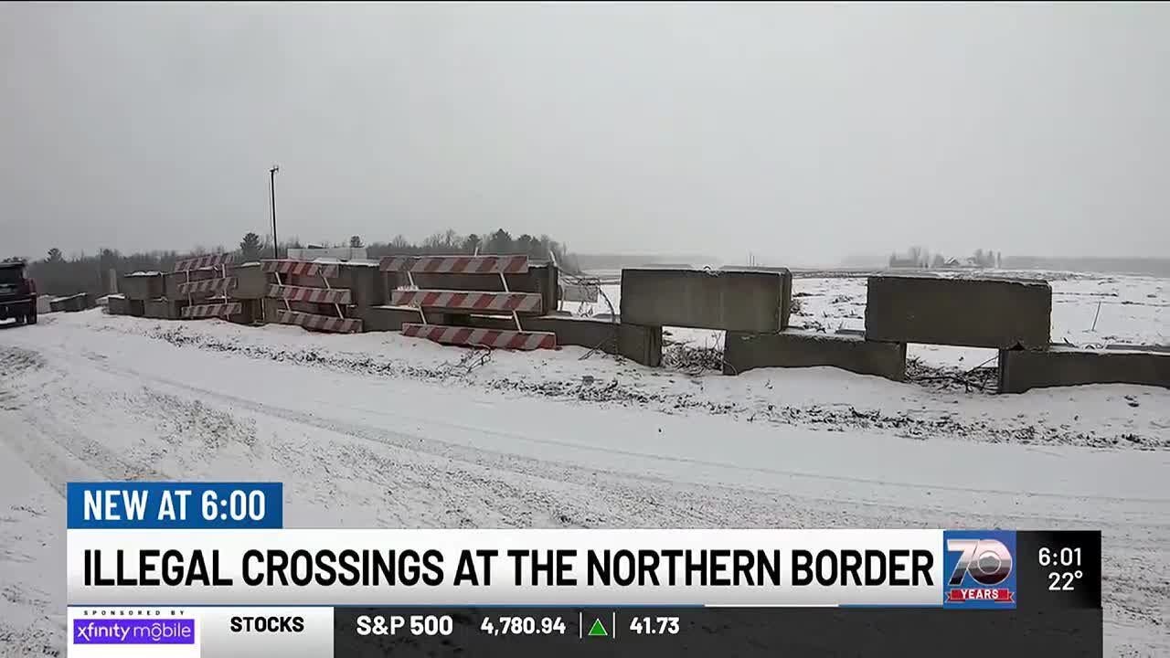Illegal border crossings into U.S. surge at northern border - YouTube