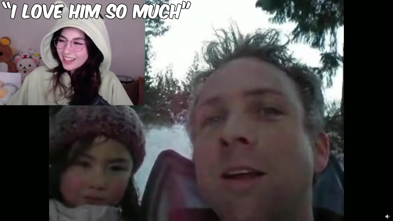 Kyedae Shows An Old Video Of Her With Her Dad Sliding On The Snow - YouTube