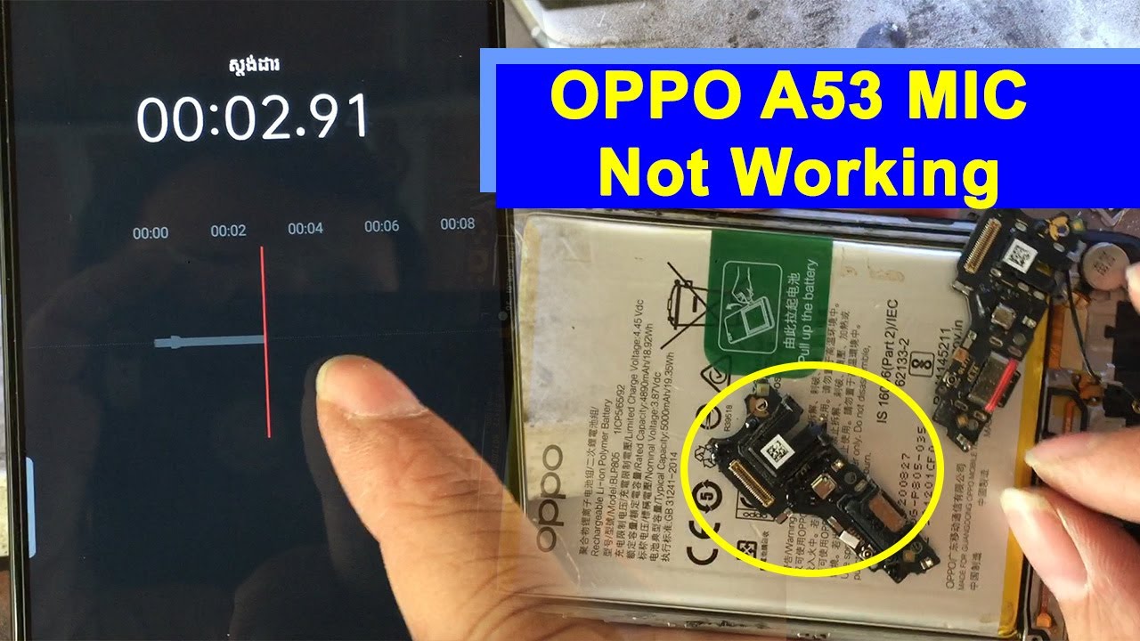 OPPO A53 mic not working , oppo a53 mic replacement - YouTube