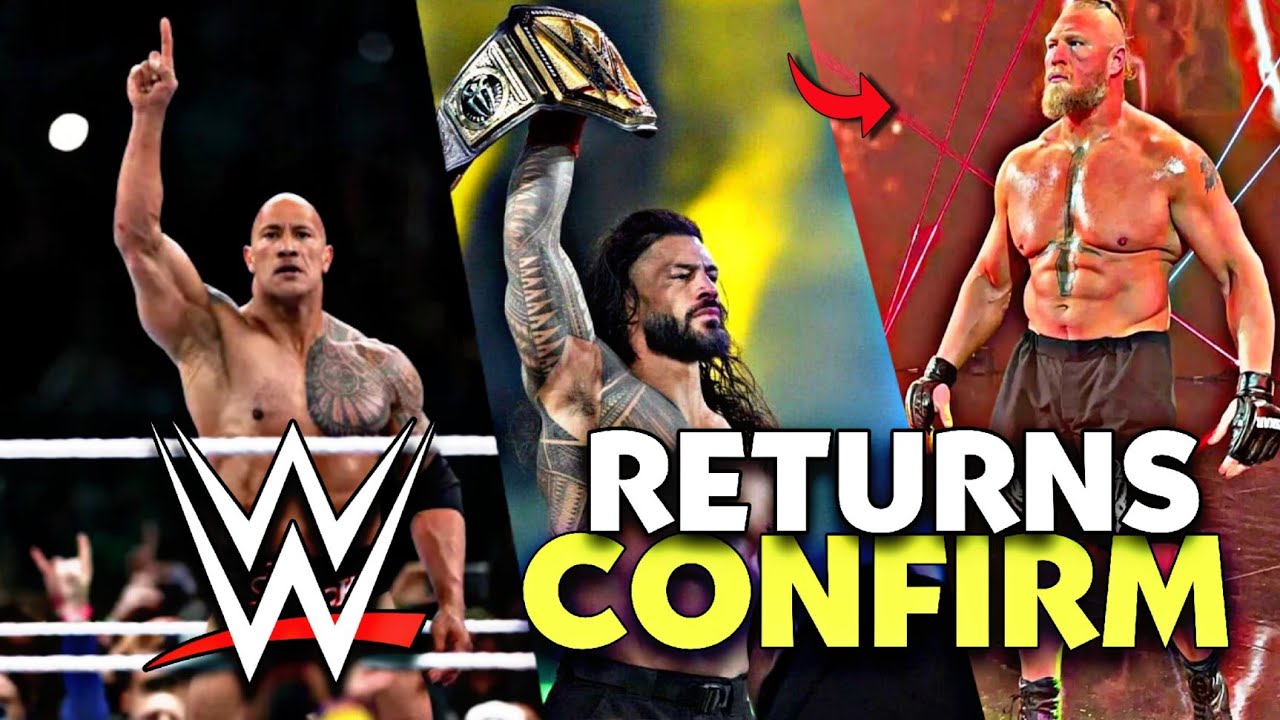 😲WOW...Roman Reigns, The Rock, John Cena and Brock Lesnar All Returns ...