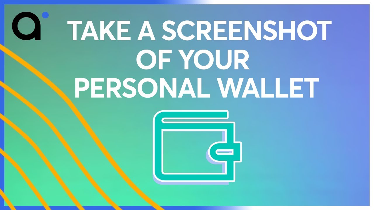 How to take a Screenshot of your Personal Wallet | Anycoin Direct - YouTube