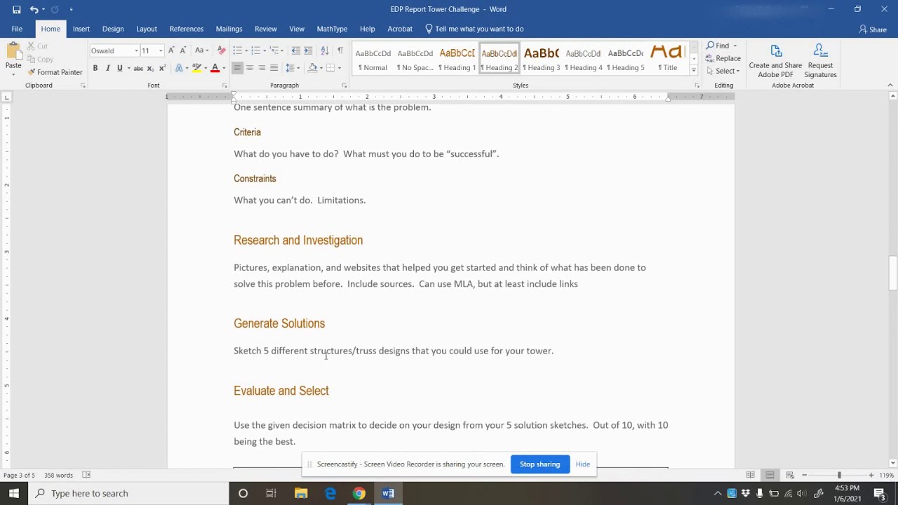 EDP Report Document Overview - YouTube