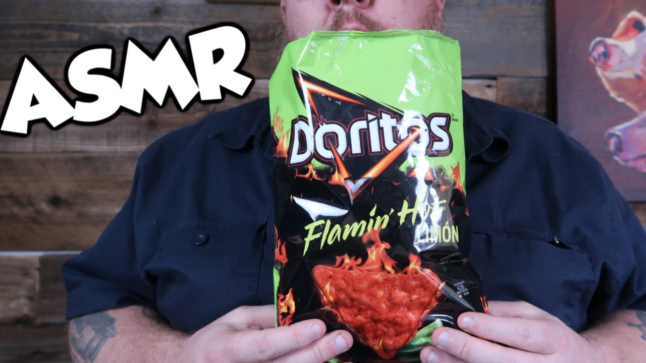 Doritos Flamin' Hot Limon || ASMR Eating - YouTube