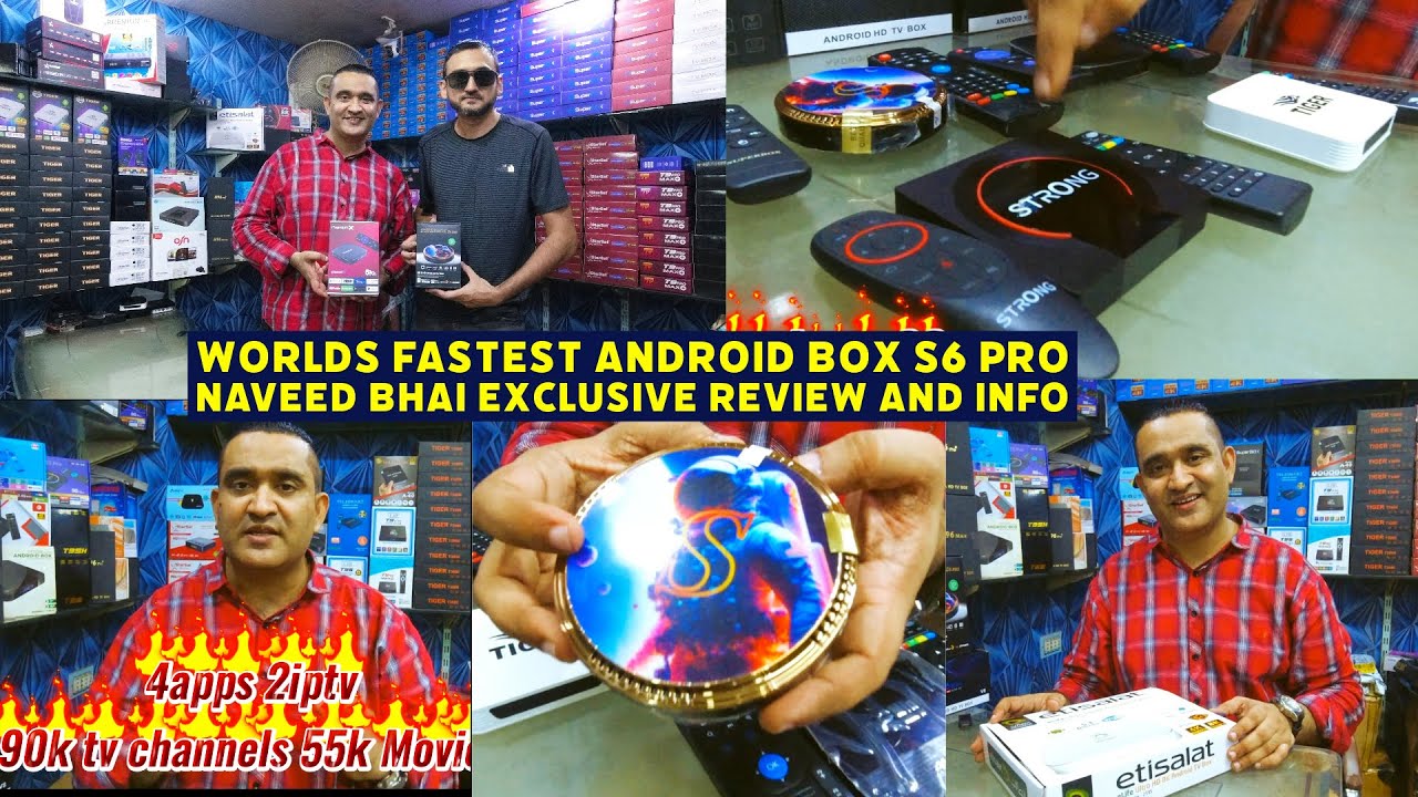 WORLDS FASTEST🔥 ANDROID TV BOX S6 PRO⚡ | New Android IPTV box 4K 8K ...