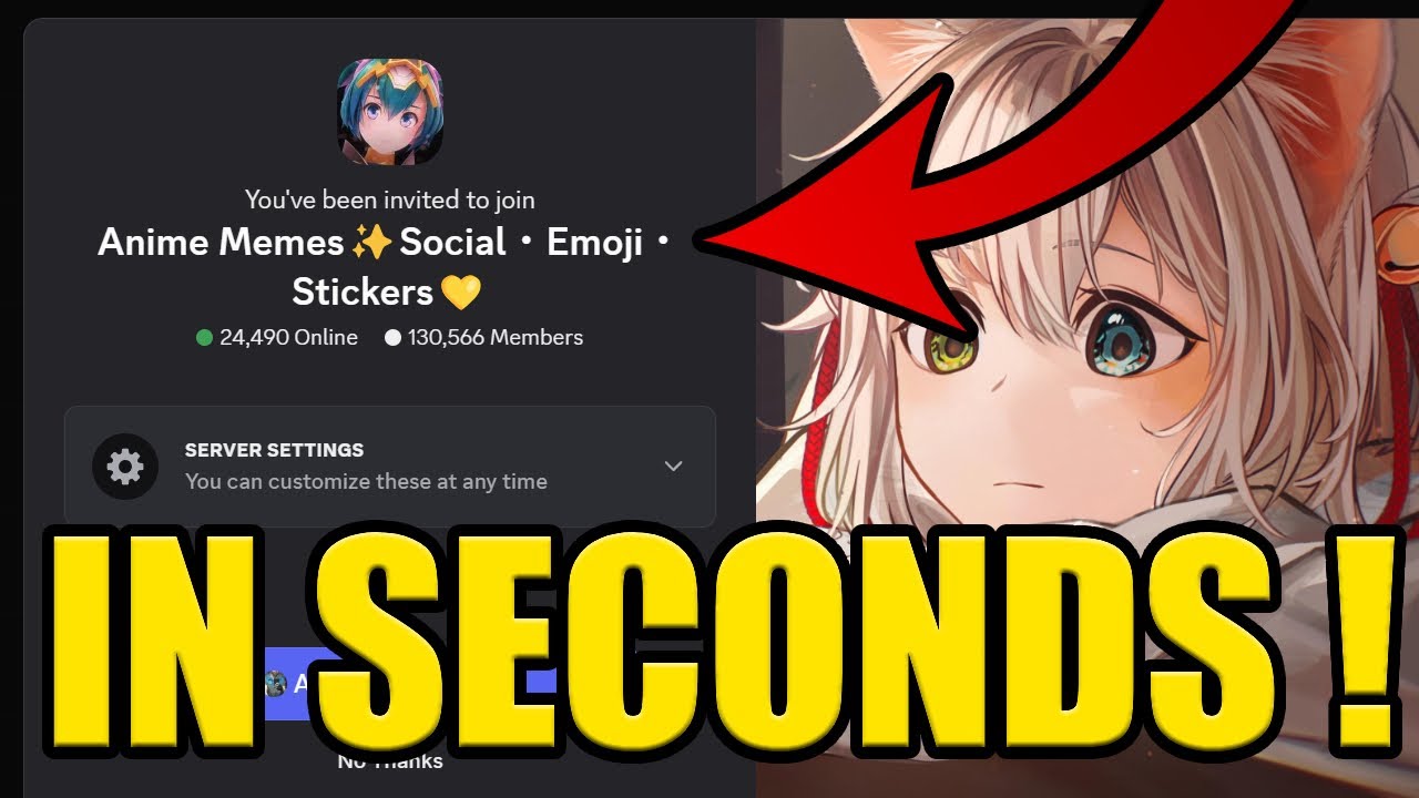 HOW to JOIN ANIME MEMES DISCORD SERVER PC & MOBILE - YouTube