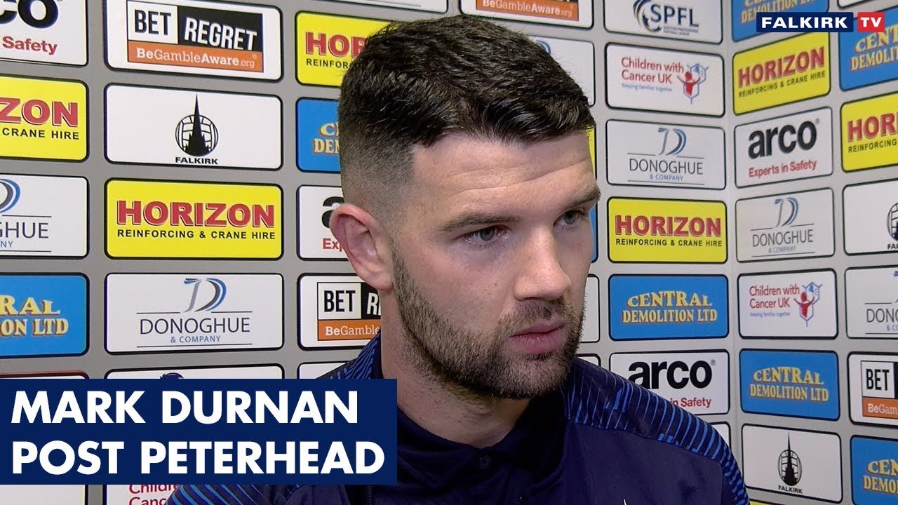Mark Durnan - Post Peterhead - YouTube