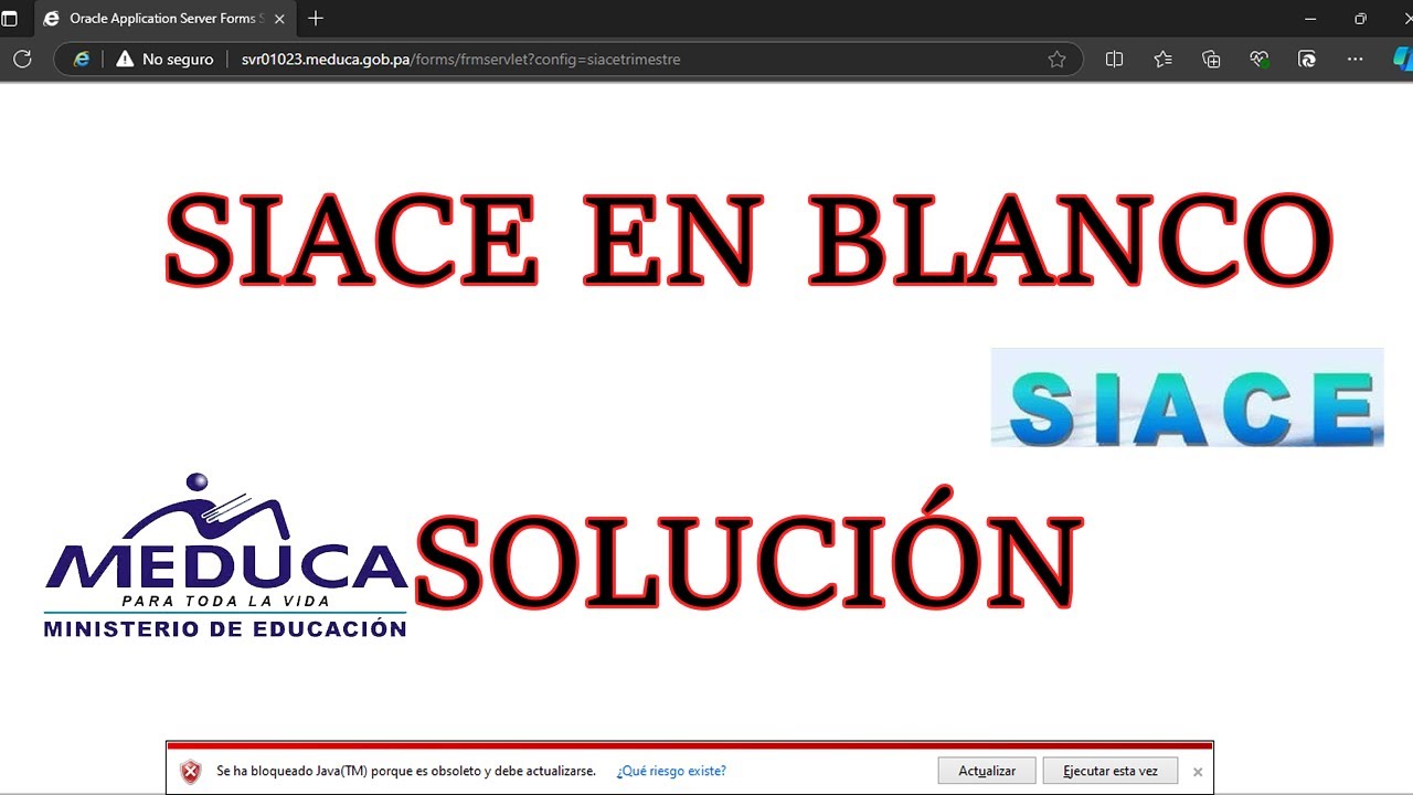 SIACE - SOLUCIÓN WEB EN BLANCO - PANAMÁ - CONFIGURAR - YouTube