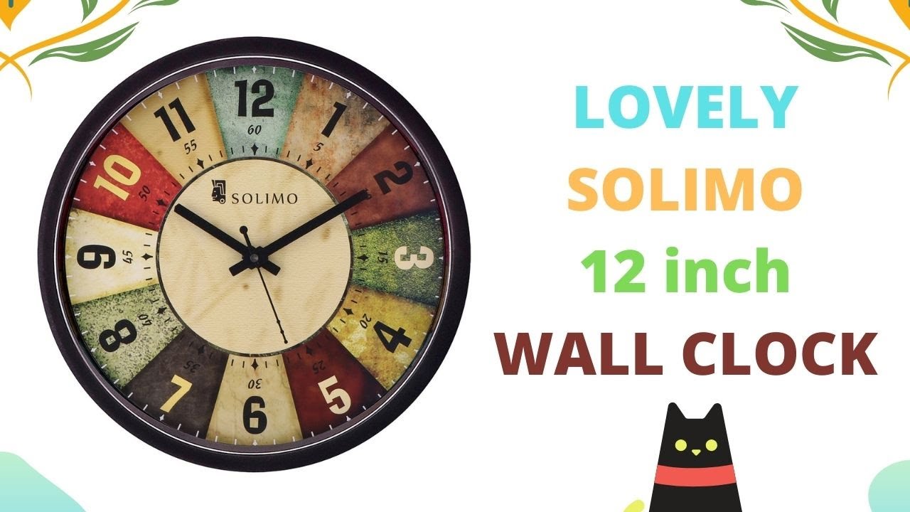 LOVELY SOLIMO 12 inch WALL CLOCK - YouTube