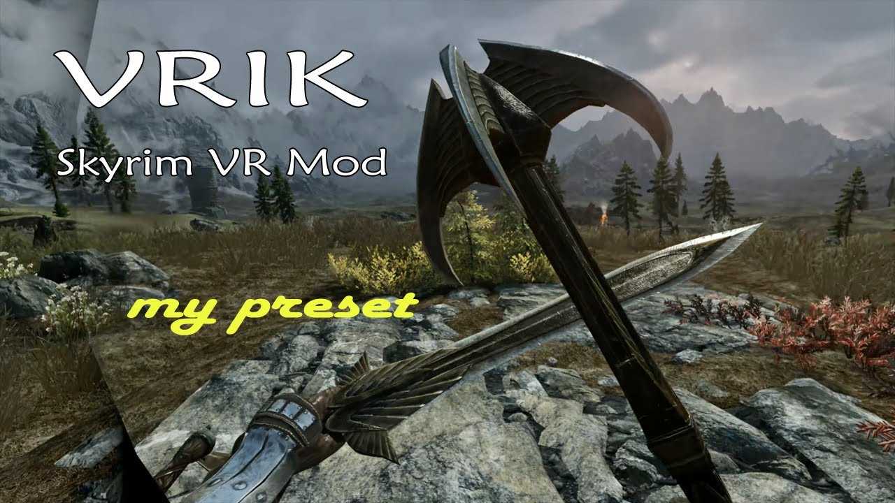 SkyrimVR: Playerbody and real Weapon Slots (VRIK Mod) - My Preset - YouTube