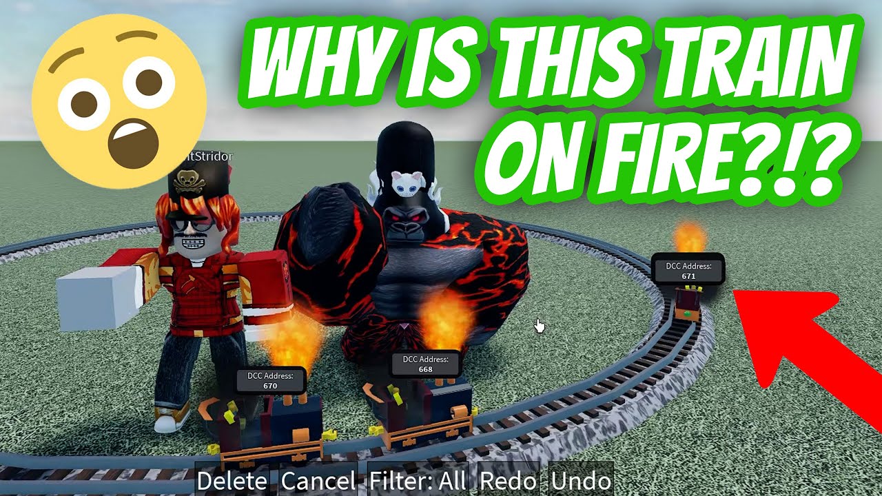 Denied! Flaming Train Fails 😂🚂 #Roblox #TrainFailsTiny Train Tracks! 🚂 ...