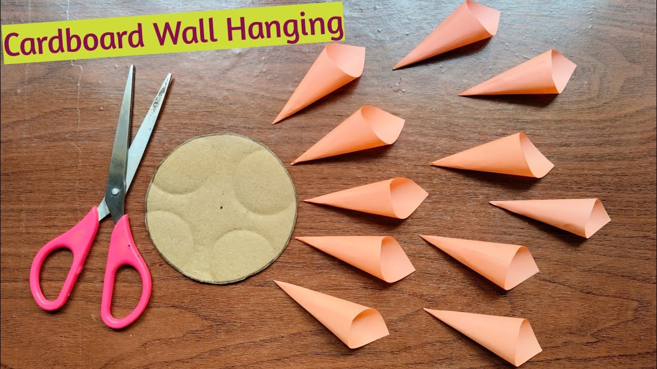 Unique Cardboard Paper Wall Hanging Ideas| DIY Home Decor Paper Craft ...