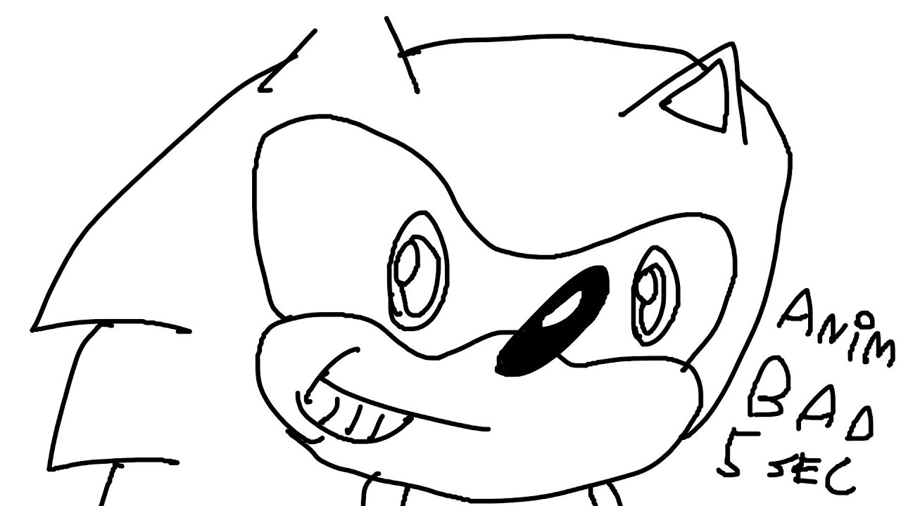 2D Bad quick Sonic Animation - YouTube