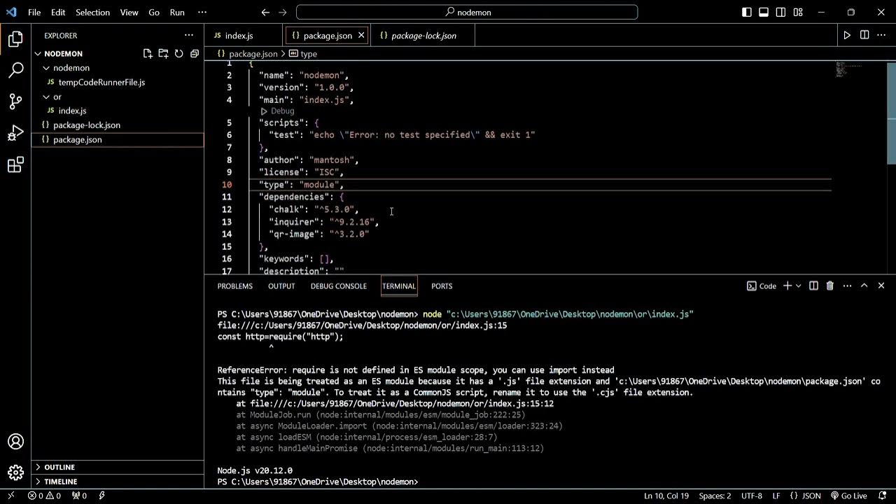 Const Require Referenceerror Require Is Not Defined In Es Module Scope In