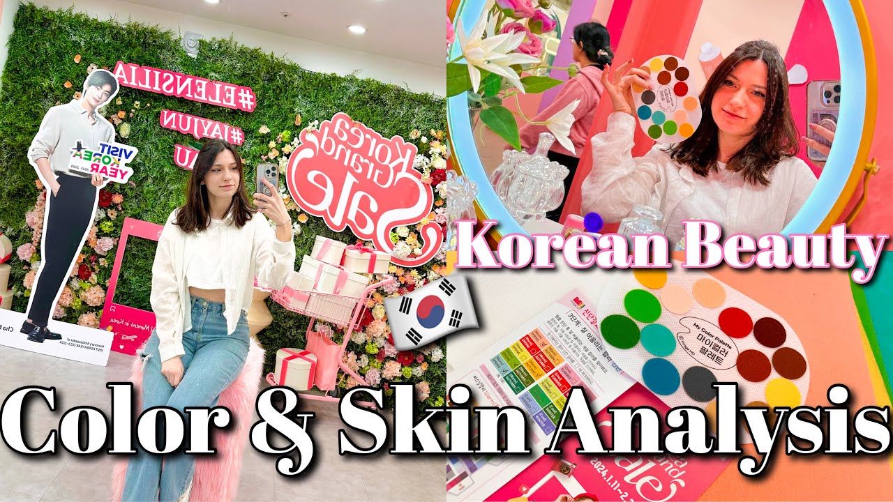getting personal color analysis, skin analysis in Korea-daily vlog in ...