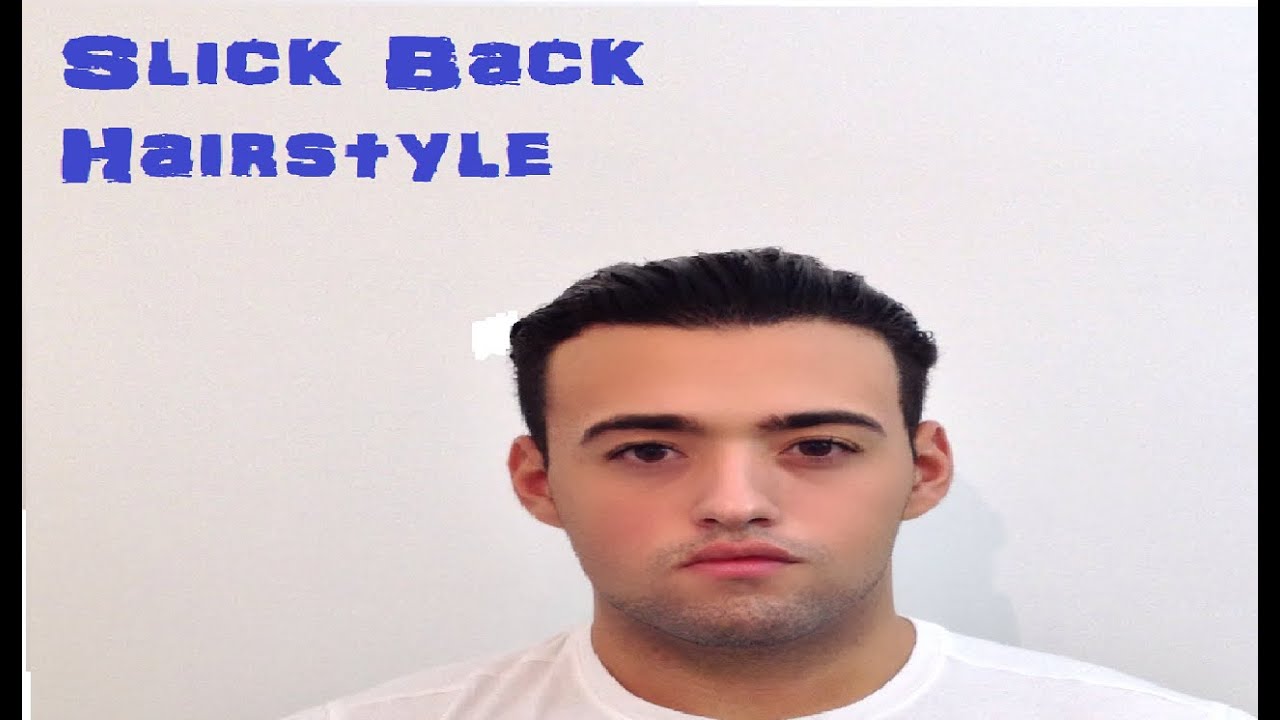 Slick Back Hair Tutorial (For Frizzy Hair) - YouTube