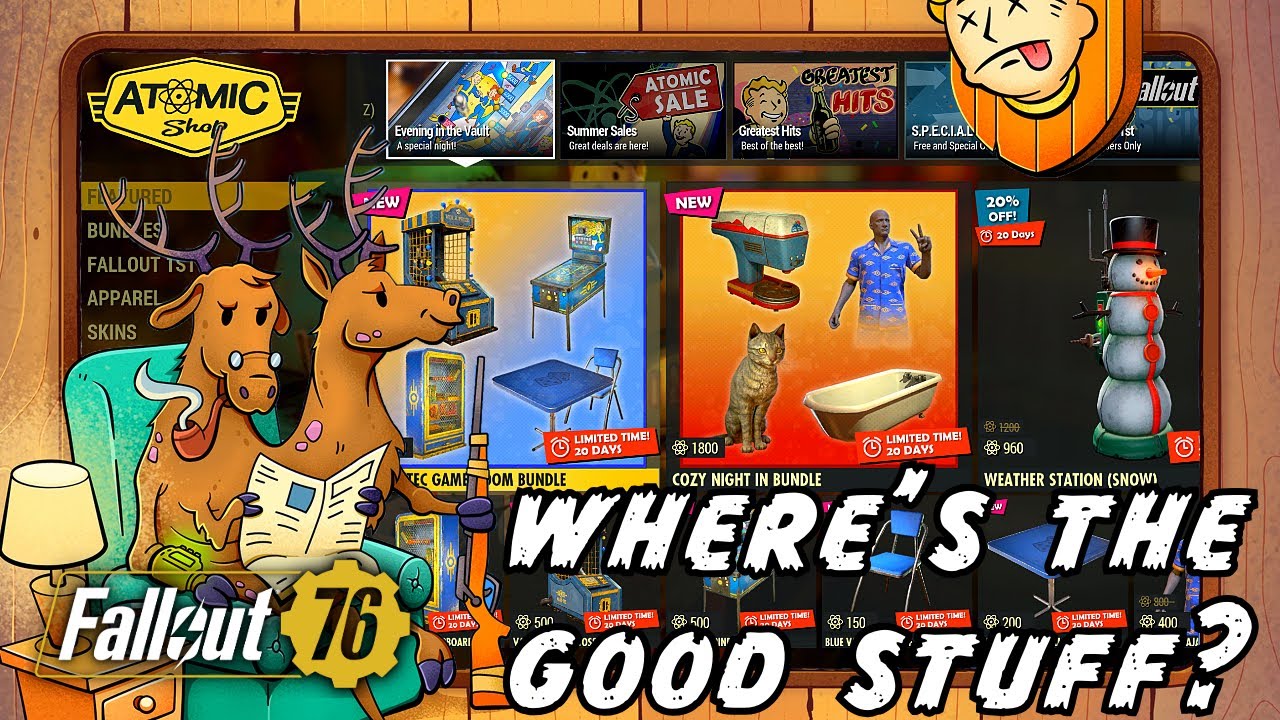 Fallout 76: New Atomic Shop Items. Atomic Shop Update: 01 July 2025 ...