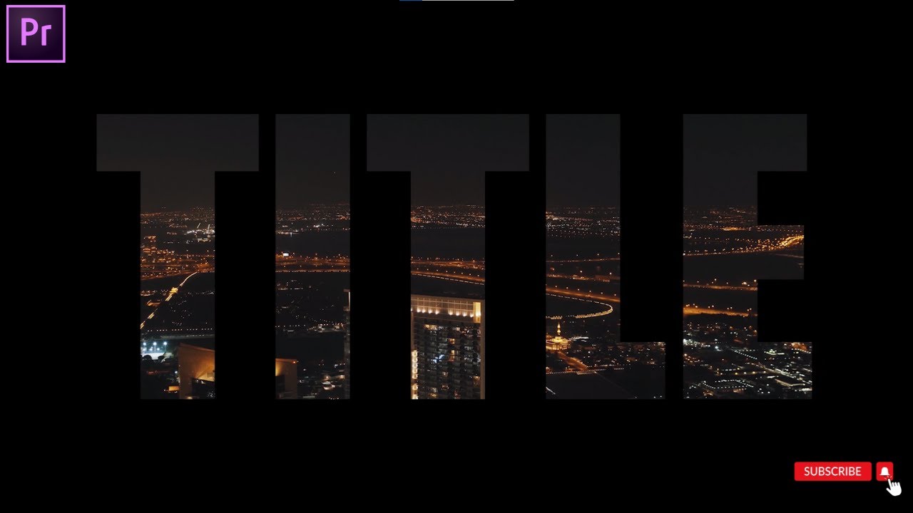 How To Add VIDEO inside TEXT in Adobe Premiere Pro - YouTube