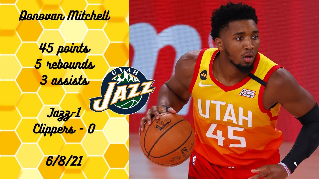 Donovan Mitchell - 45 points, 5 boards and 2 assists - Full Highlights ...