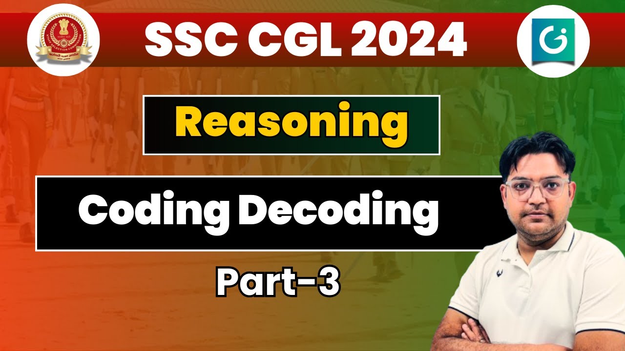 Coding Decoding | Part-3 | Reasoning Top questions asked by TCS in SSC CGL, CHSL, CPO, MTS - YouTube