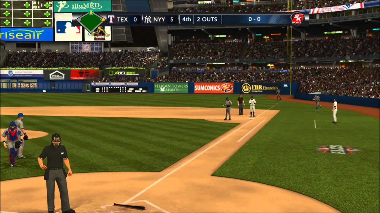 MLB 2K13 Franchise (Y1,G28): ALCS Game 2: Texas Rangers vs New York ...