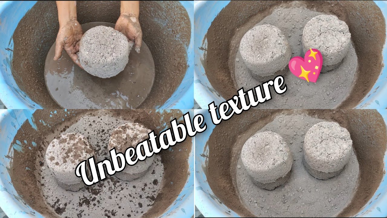 Handmade gritty dirt dry crumble ASMR - YouTube