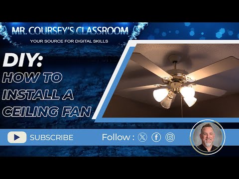 DIY: How to Install a Ceiling Fan - YouTube