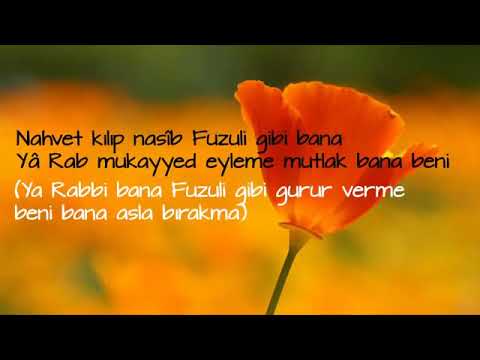 133  Ya Rab   Şiiri   Okuyan  Ahmet Culum   Şiir  Fuzuli