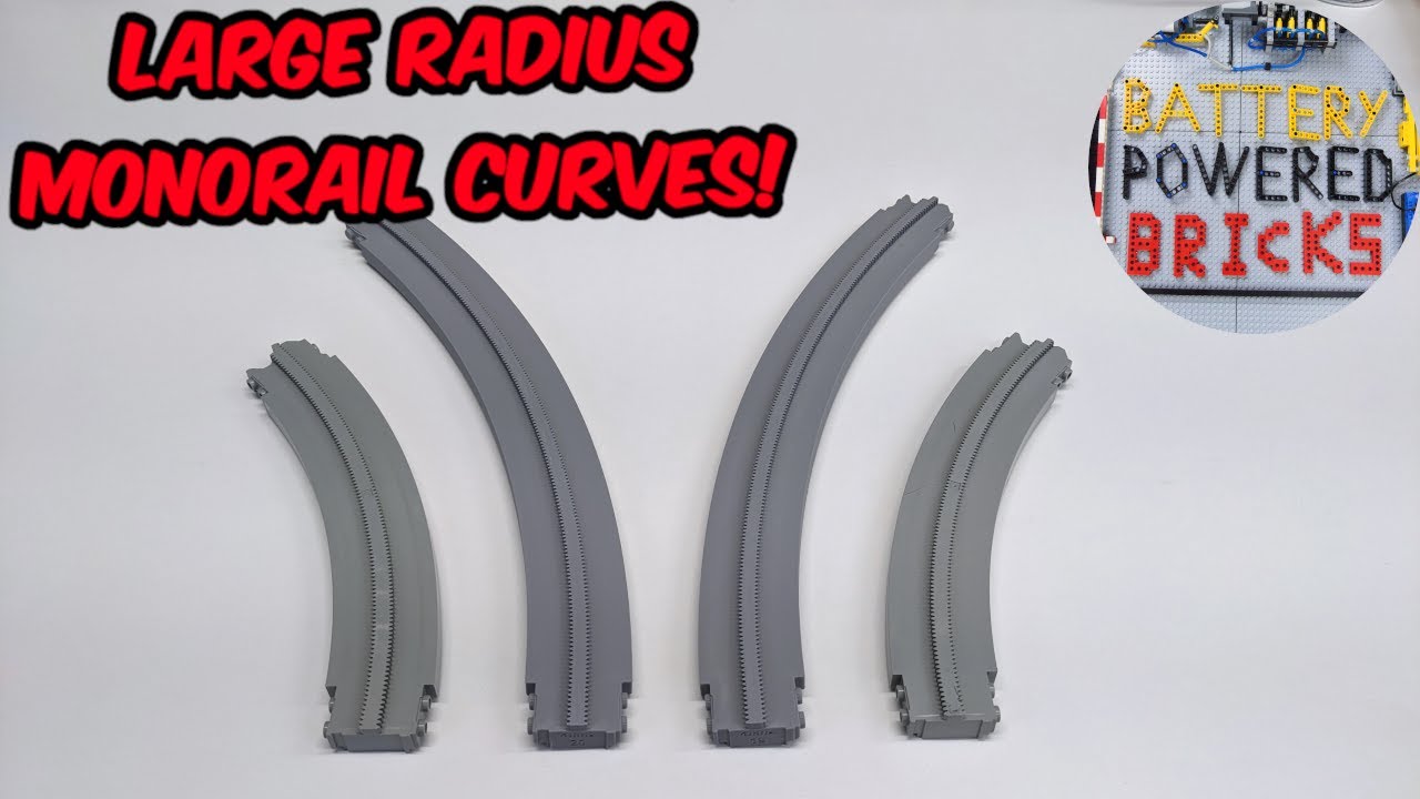 Large radius curves for Lego monorail! - YouTube