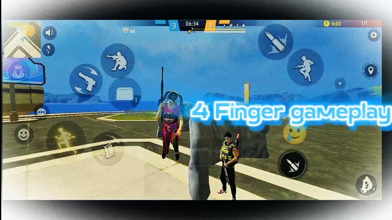 free fire 4 Finger gameplay♥️@hendrik_mm . @ONESHOT_INDIA🥺 - YouTube