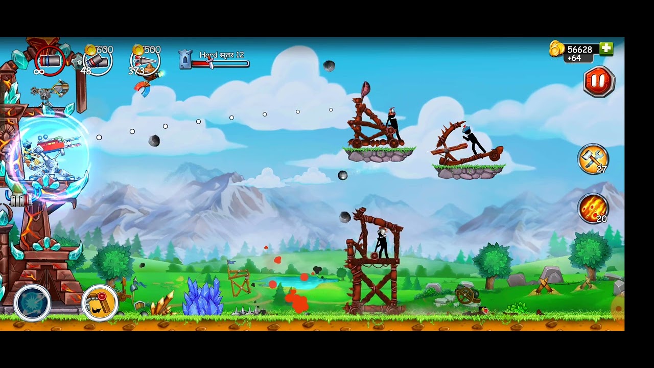 The catapult 2 mobile game 🎮 lave.12 🔥 ek ek ko mar diya mne @vlog ...