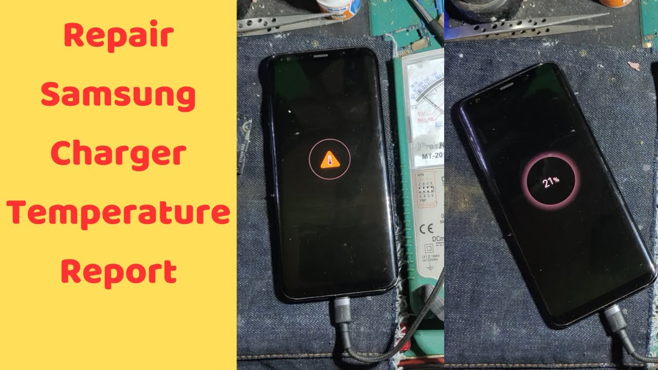 Fix Samsung S8+ charging temperature indicator - YouTube
