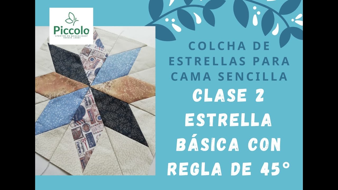 Clase 2 Estrella Basica con Regla Rombo de 45° con Piccolo - YouTube