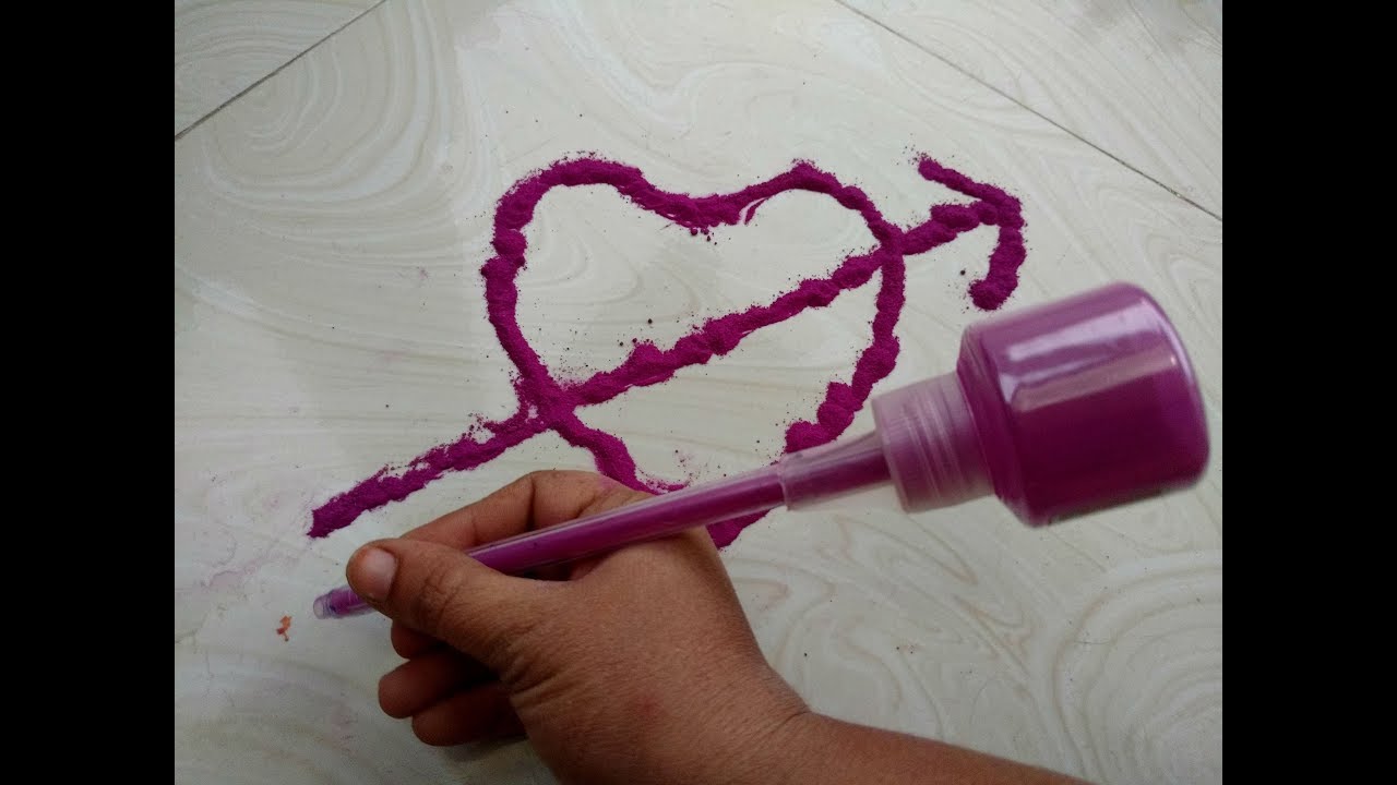 Rangoli Pen Making at Home || Homemade Rangoli Pen (ముగ్గుల పెన్ను ...