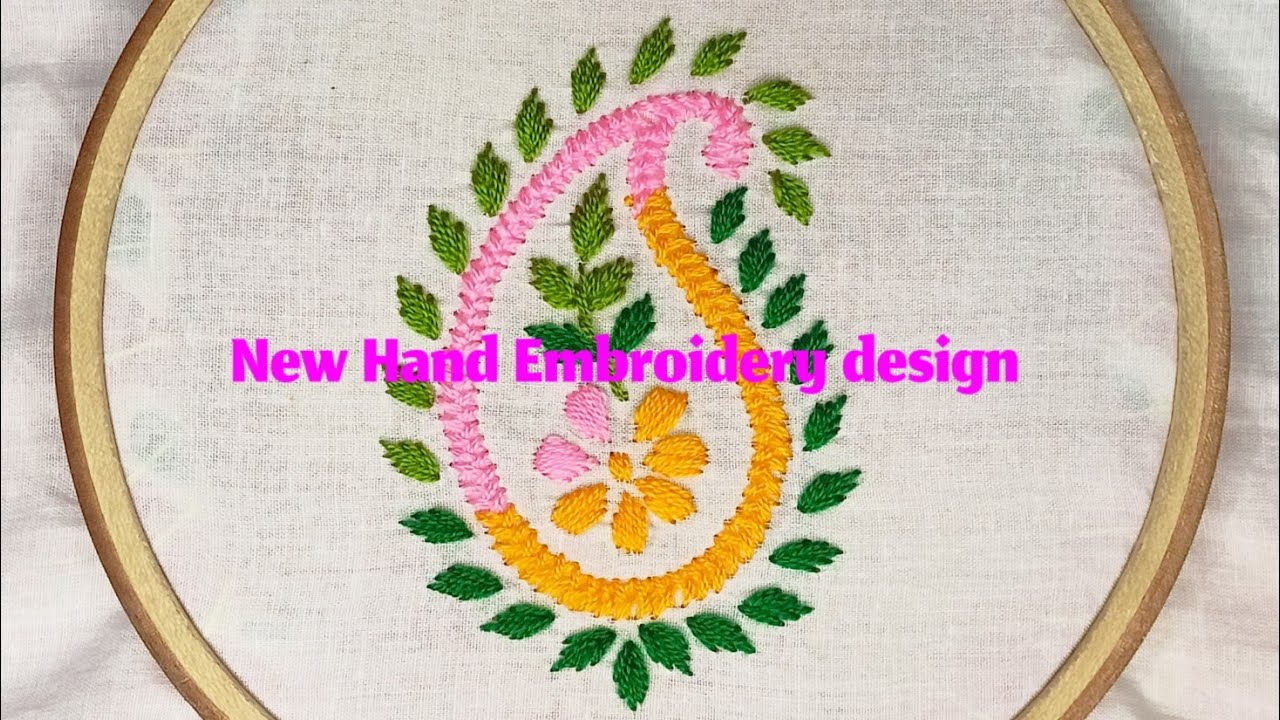 New Hand Embroidery design || Hand Embroidery || হাতের কাজ || - YouTube