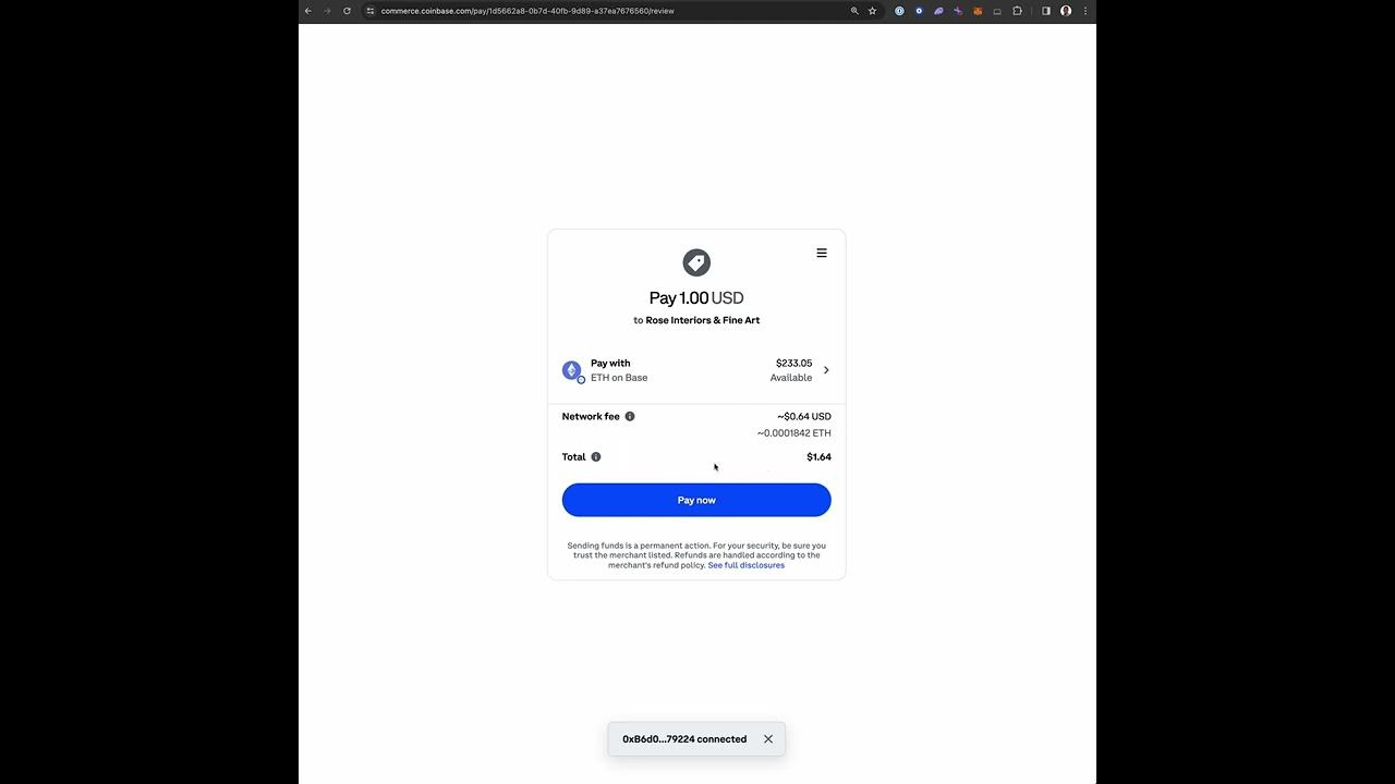 Coinbase Commerce Onchain Payment Protocol - Payer Experience - YouTube