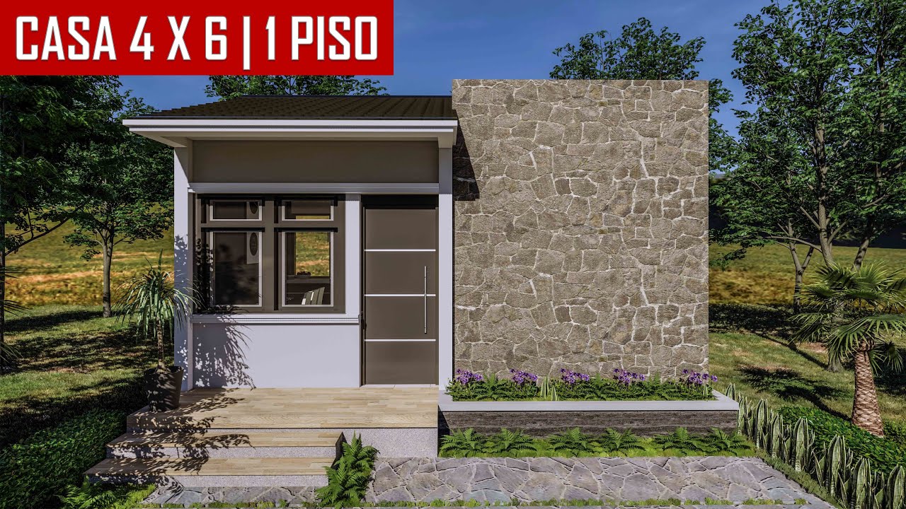 Casa 4x6 metros / Small house 4x6 Meters / rumah 4x6 / Tiny House ...