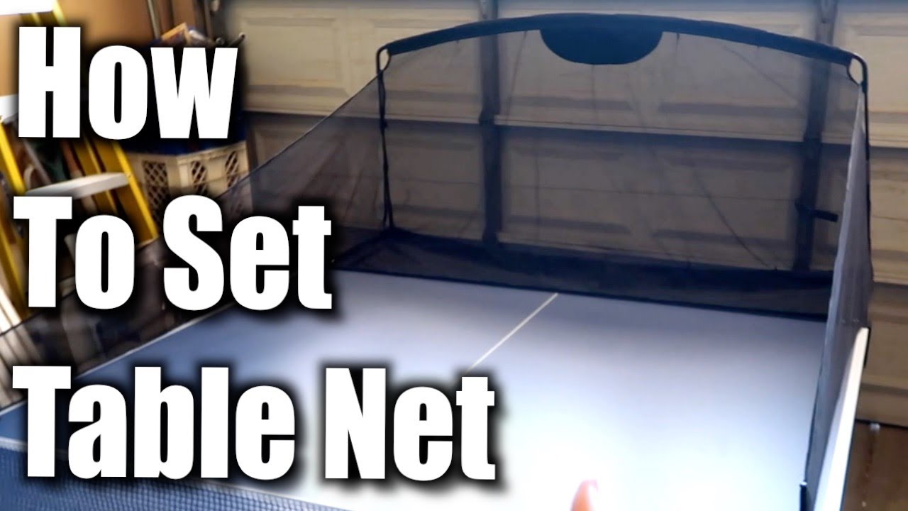 How To Set Up Your iPong Carbon Fiber Table Tennis Ball Catch Net - YouTube