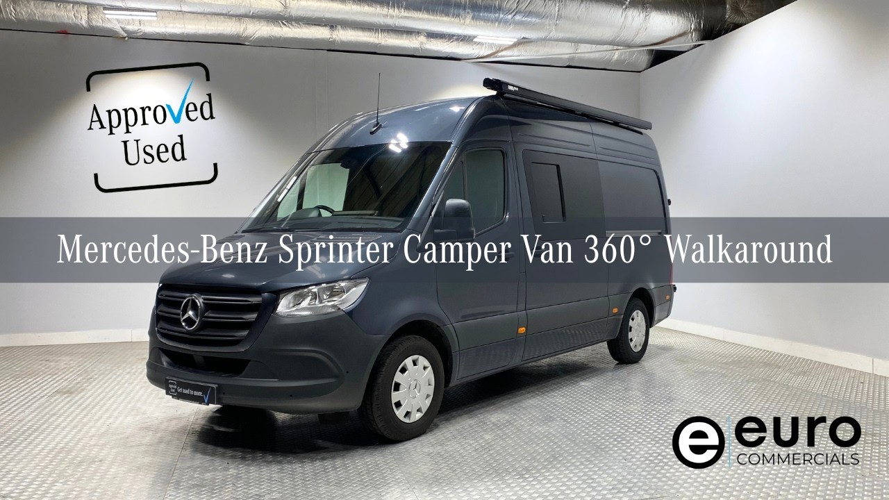 Mercedes Sprinter Camper Van 360° Walkaround | Tenorite Grey | Fully ...