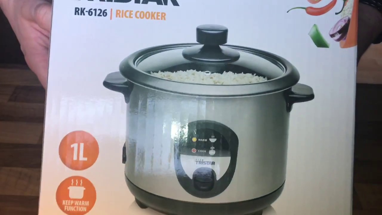 Rice cooker Tristar RK-6126 unboxing and instructions - YouTube