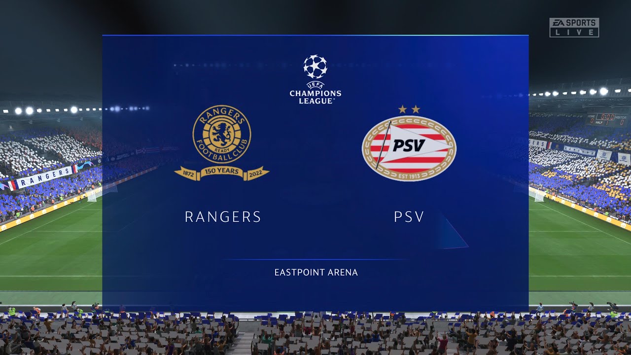 Rangers FC - PSV Eindhoven | UEFA Champions League | [4K] - YouTube