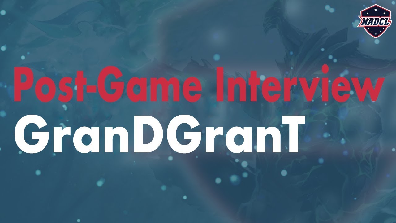 Post-Game Interview - GranDGranT - Season 1 Week 8 - Playoffs - YouTube