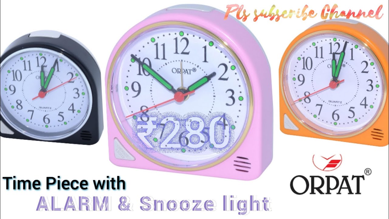 #unboxing Orpat Timepiece with Alarm and Snooze Light | ₹280 onwards ...
