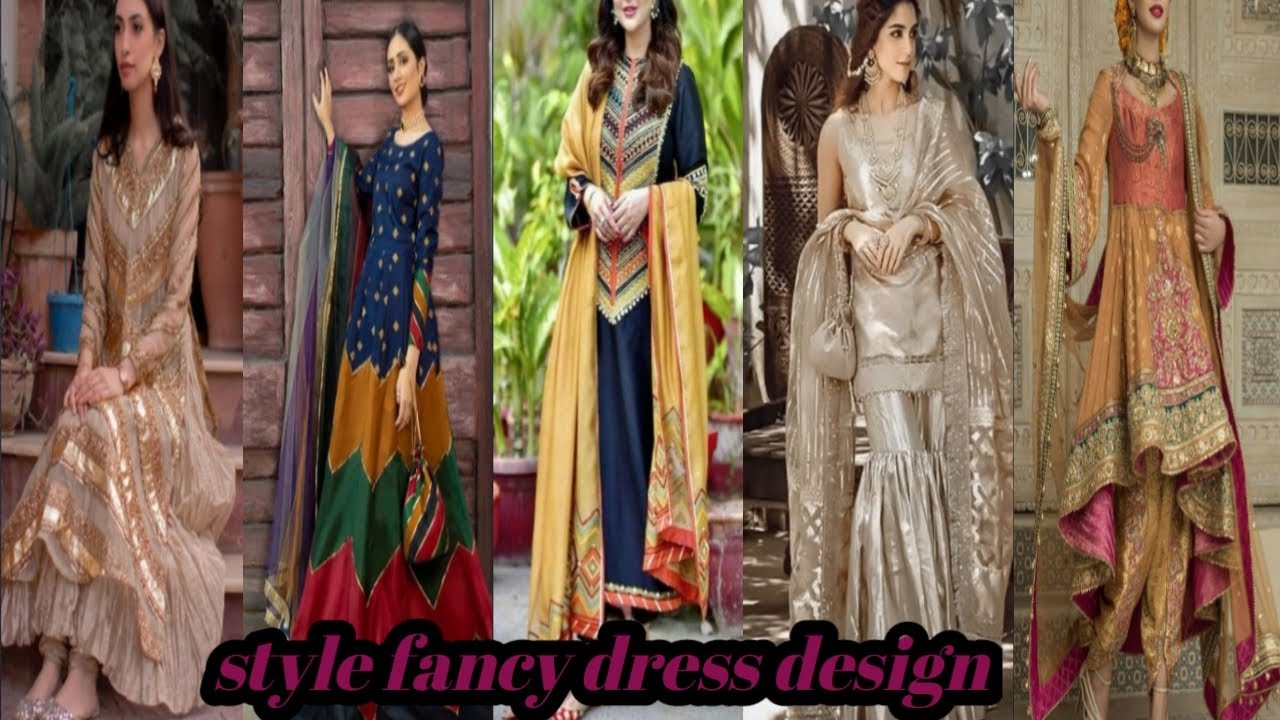Latest Fancy dress designs 2024|fancy dress collection | Party wear ...