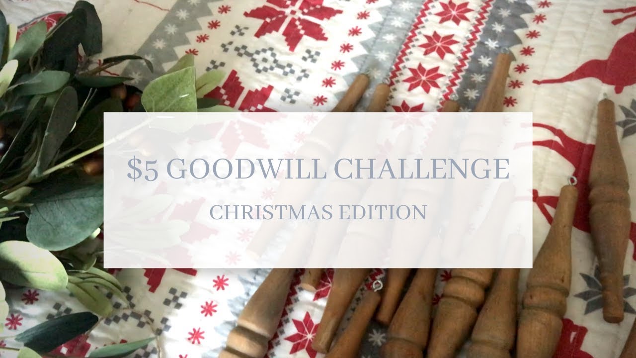 $5 Goodwill Challenge | Christmas Edition - YouTube