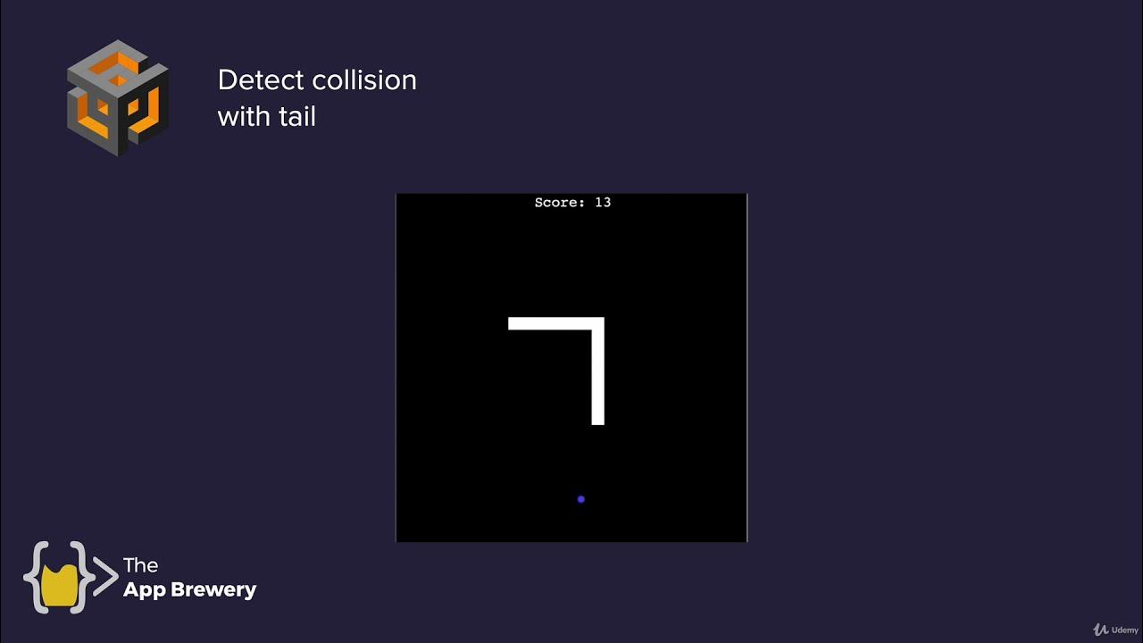 Detect Collisions with your own Tail | 100 Days of Code: The Complete ...