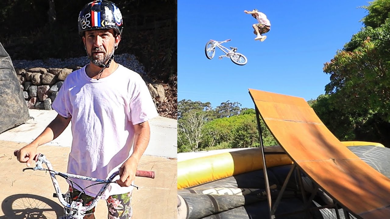 OLDEST BMX RIDER TO HIT THE MEGA RAMP! - YouTube